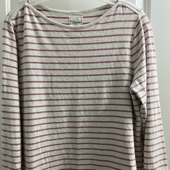Fat Face | Tops | Fat Face Breton Long Sleeve Pink Stripe Preppy Womens ...